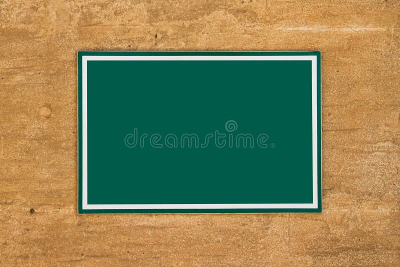 Blank Green Board Sign stock photo. Image of border, blank - 33019946