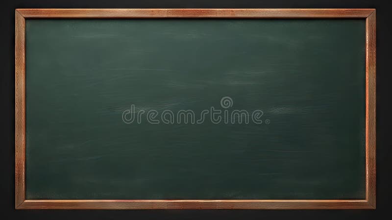 Blank Green Board, Wooden Frame, School Empty Blank Greenboard with ...