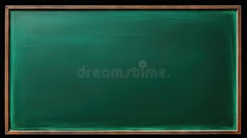 Blank Green Board, Wooden Frame, School Empty Blank Greenboard with ...