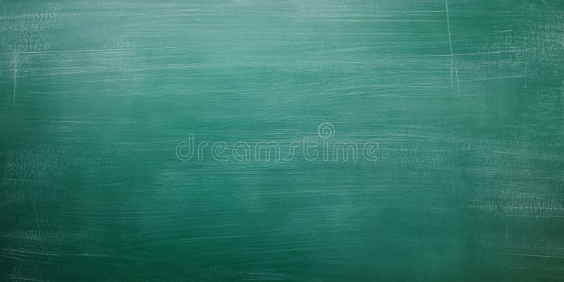 Blank Green Chalkboard Ready for Lessons in a Classroom Setting during ...