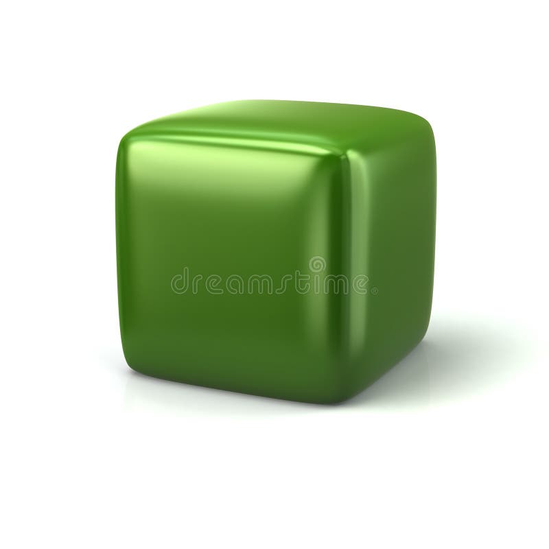 Green cube design stock vector. Illustration of three - 11786943