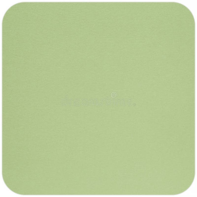 Blank Green Tile Made of Craft Cardboard Against White Background Stock ...