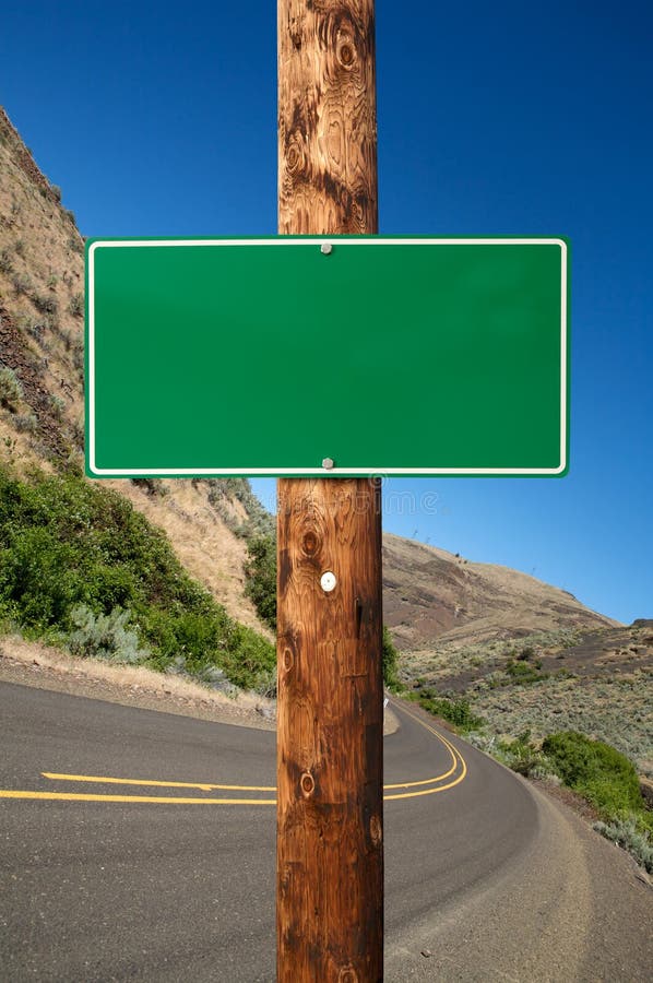 Blank green traffic sign stock photo. Image of road, sign - 13282756