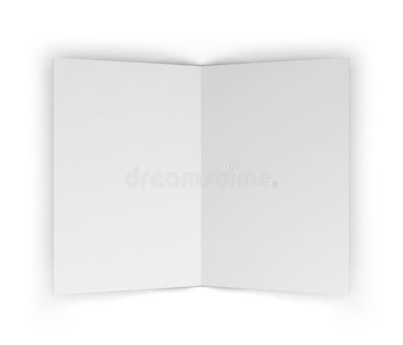 Blank White Booklet Vector Template. Vector Mockup Stock Vector ...