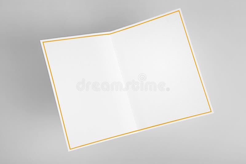 Blank Greeting Card Decorated with Gold Frame Stock Photo - Image of ...