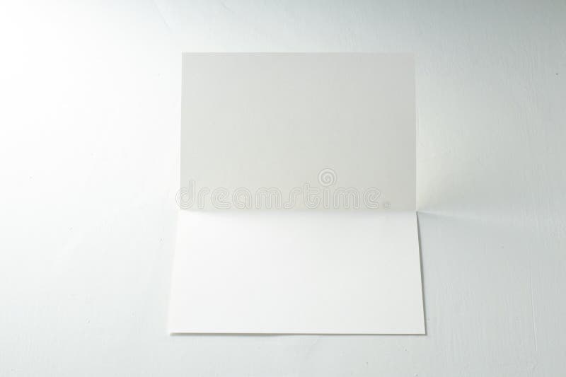 Blank Greeting Card White Background Ready Customization Personal ...