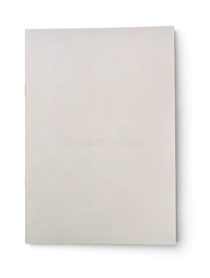 Blank grey brochure cover stock photo. Image of copybook - 89402550
