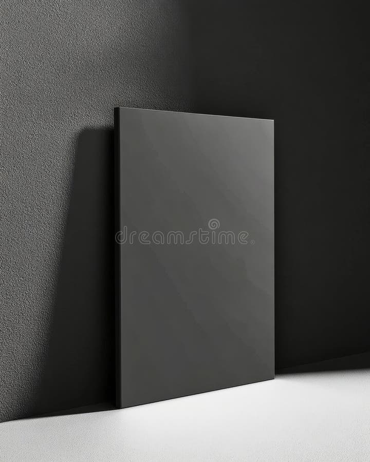 Blank Grey Card Template with Smooth Matte Texture and Soft Lighting on ...