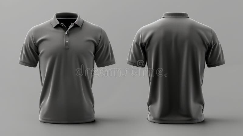 Grey Polo Shirt Back Grey Polo Shirt For Men G4 Dimension