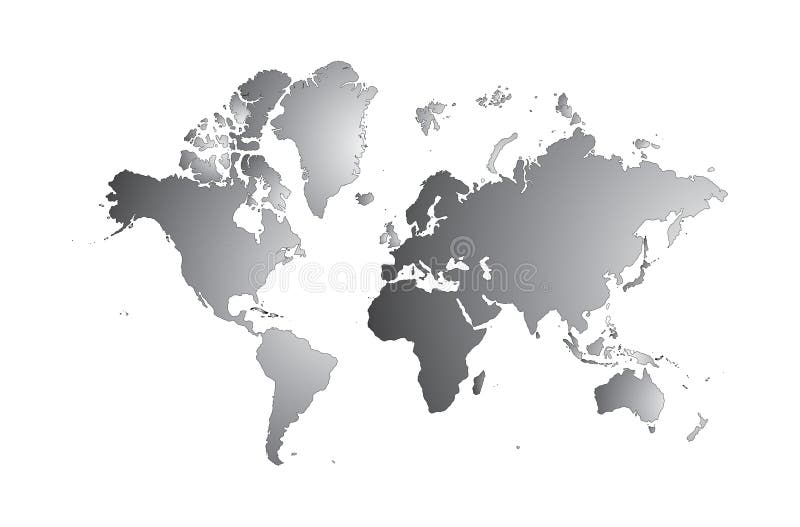 Blank World Map Grey Stock Illustrations – 3,592 Blank World Map Grey ...