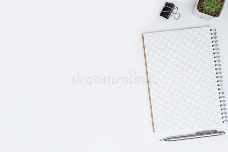 Blank grid notebook stock image. Image of planner, isolated - 17240613