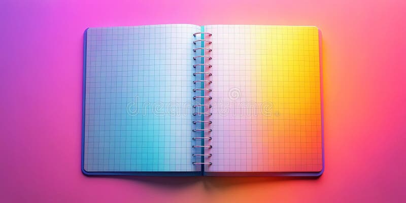 Blank Grid Notebook Page Versatile Template for Notes Sketches or Lists ...