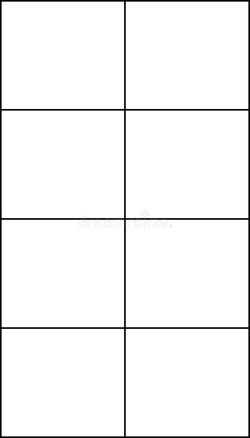 Blank Grid Template for Design, Planning, and Creativity Stock ...
