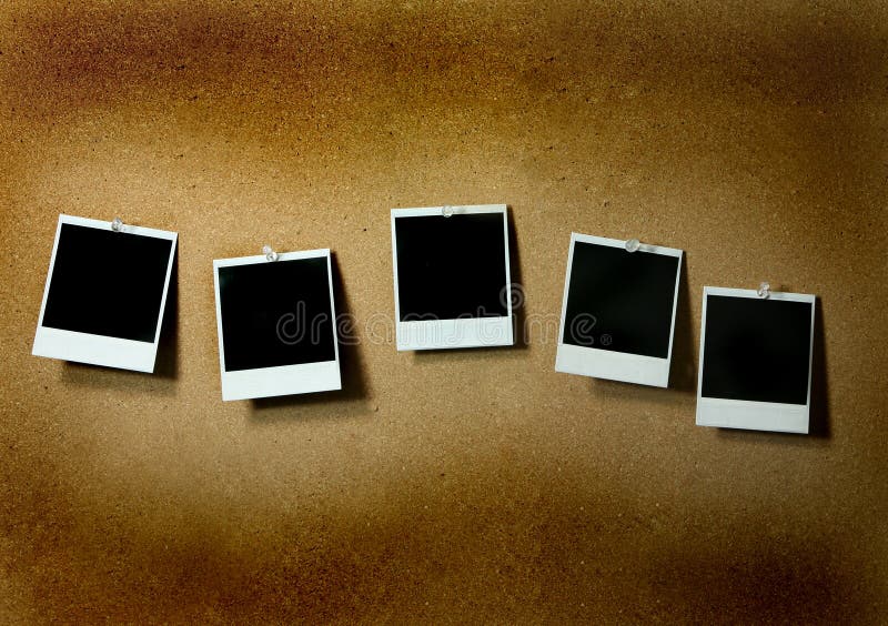 Blank Grunge Polaroids Pinned Stock Photo - Image of rope, empty: 3157454