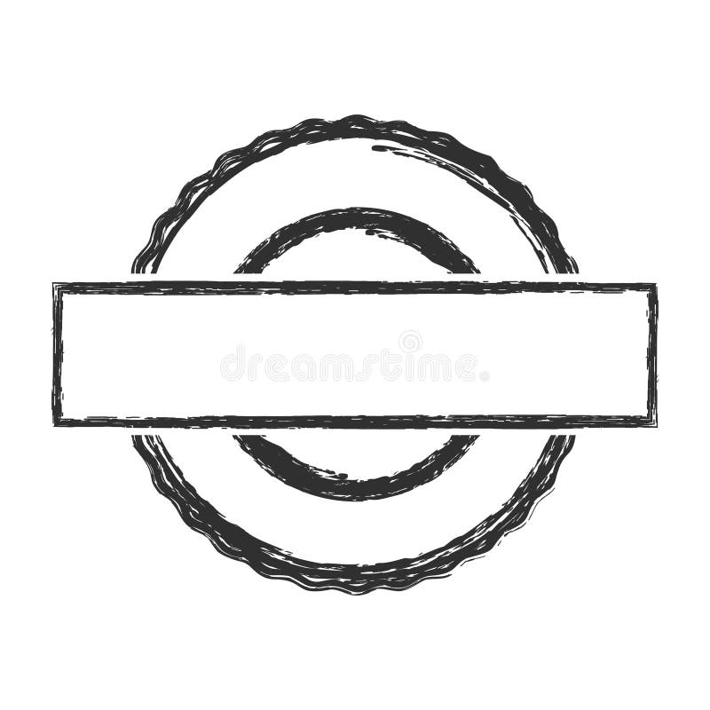 Blank Grunge Rubber Stamp with Space for Text Stock Vector ...