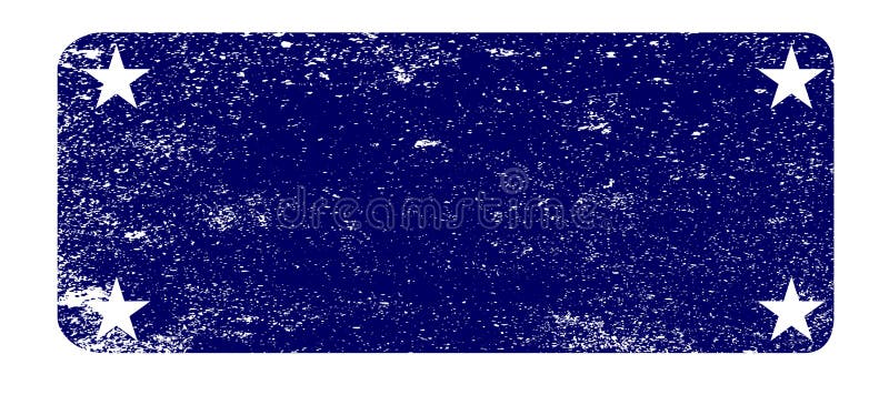 Blue Blank Ink Stamp stock vector. Illustration of isolated - 117499658