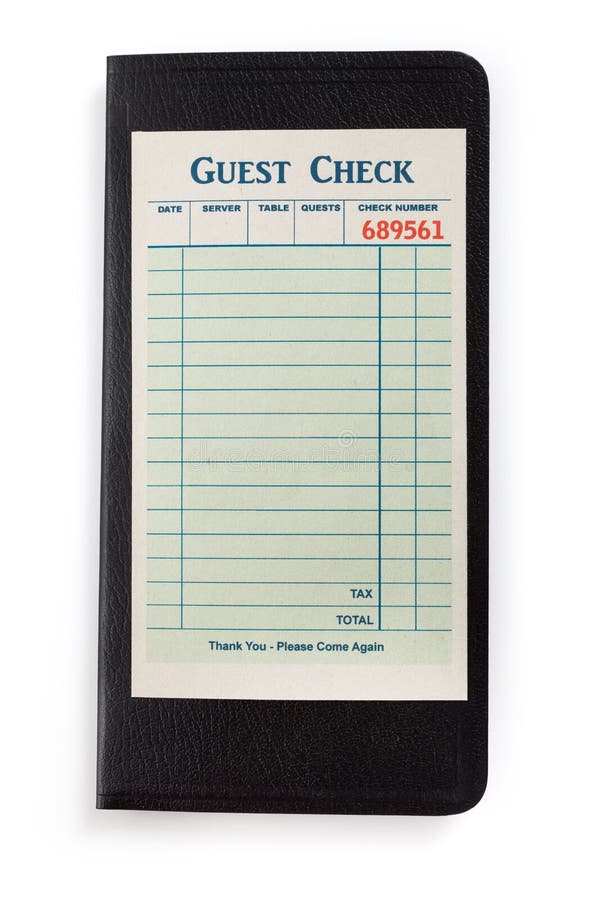 Guest check stock photo. Image of overdue, cost, meal - 4899226