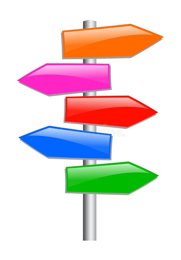 Signposts stock vector. Illustration of health, directions - 4509312