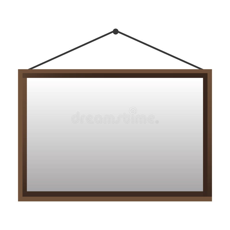 Blank Hanging Sign Icon Image Stock Vector - Illustration of message ...
