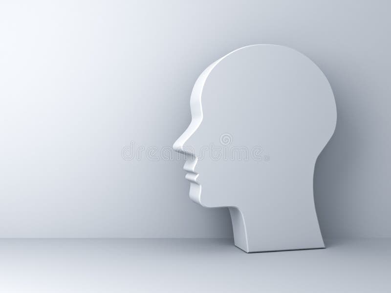 Blank head shape stock illustration. Illustration of abstract - 31341298