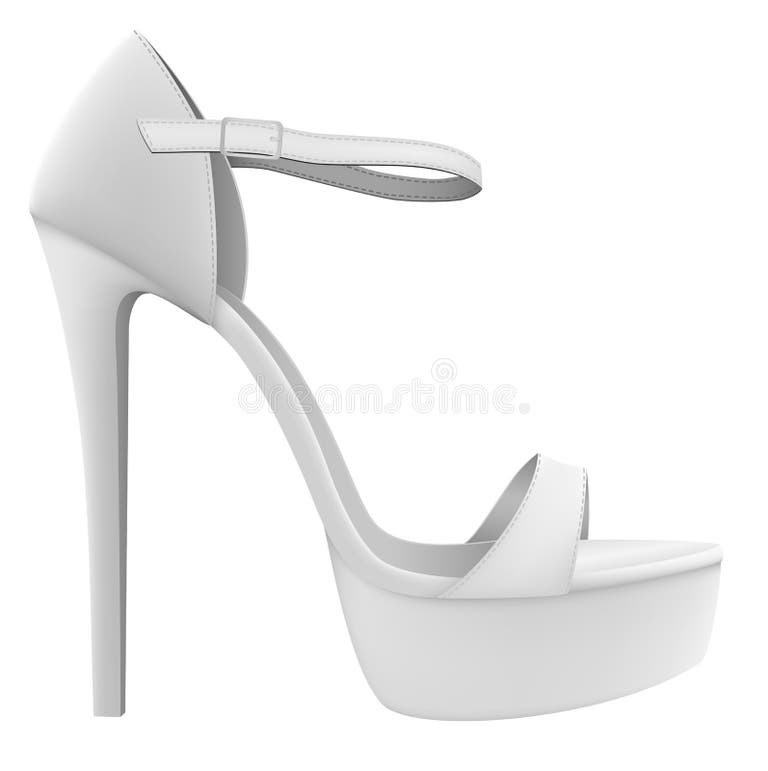 Blank High Heels Shoe Template. Stock Vector - Illustration of design ...