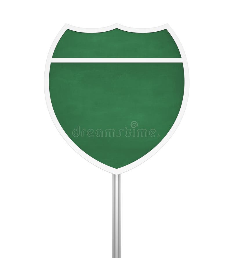 Blank Highway Route Shield Isolated Stock Illustration - Illustration ...