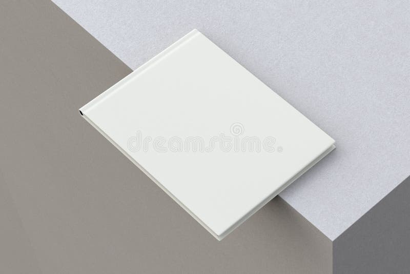 Blank book on the edge stock illustration. Illustration of copy - 187093936