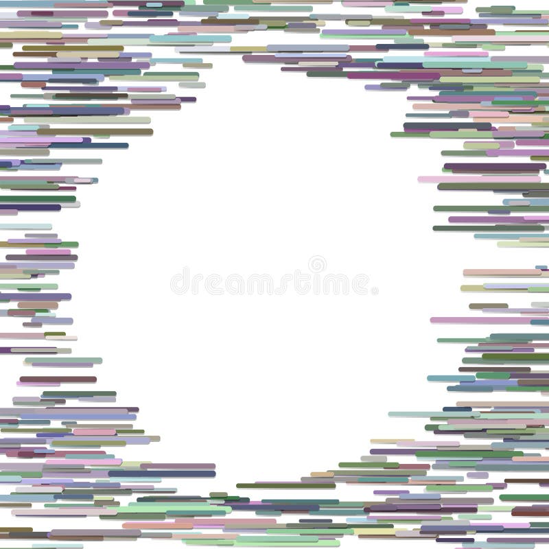 Blank Horizontal Rounded Stripe Background Template - Vector Border ...