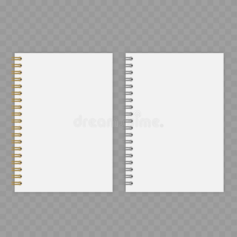 Horizontal Spiral Notebook Mockup Landscape Wire Bound Pad Stock ...