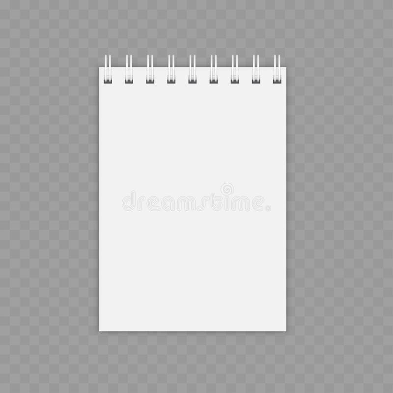 Horizontal Spiral Notebook Mockup Landscape Wire Bound Pad Stock ...