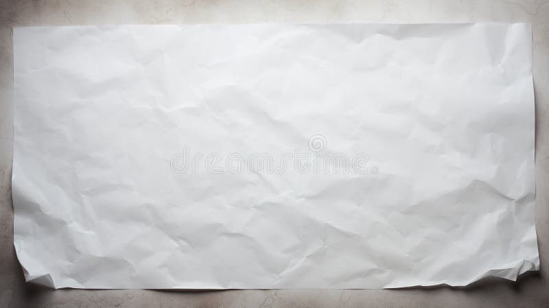 Blank A4 Horizontal White Paper Mockup Stock Illustration ...
