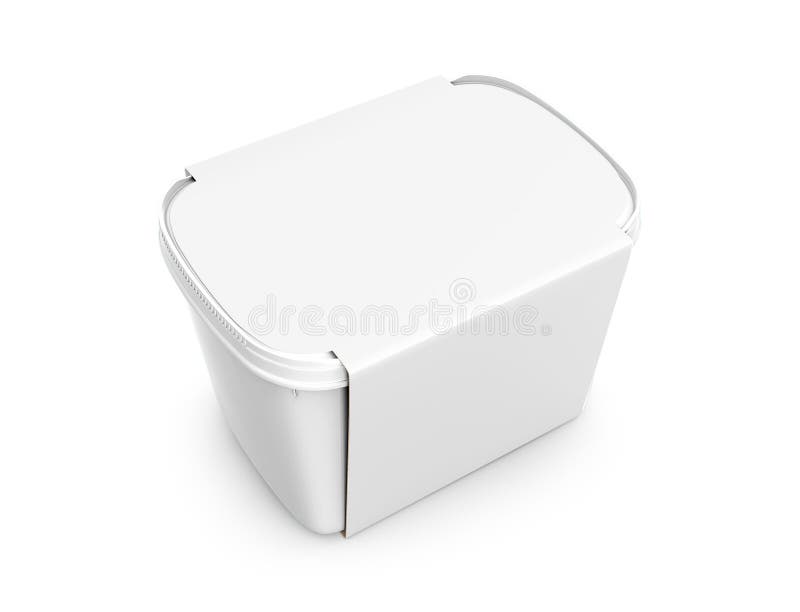 A Blank Ice Cream Cup Isolated on a White Background Stock Photo ...