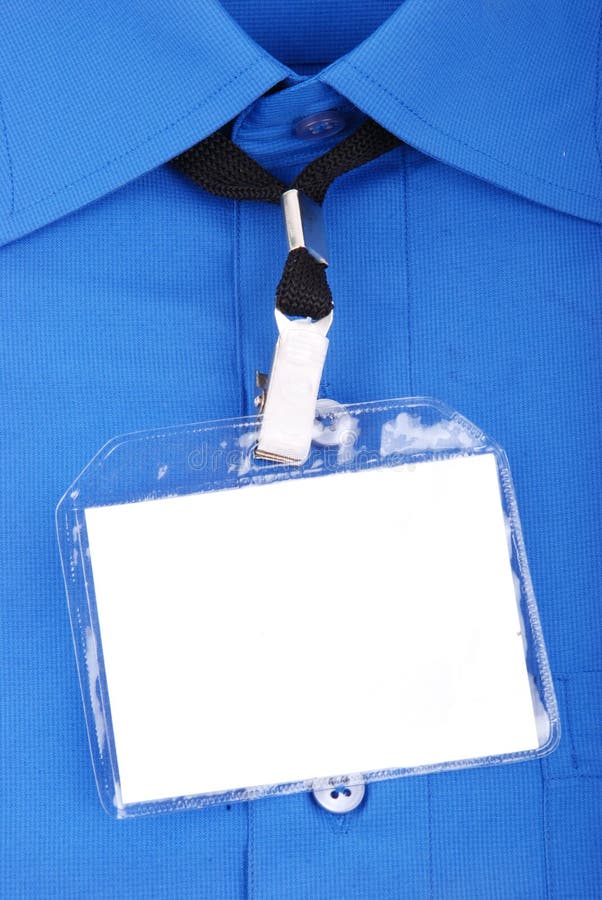 Blank id stock image. Image of neck, advertising, company - 8255057