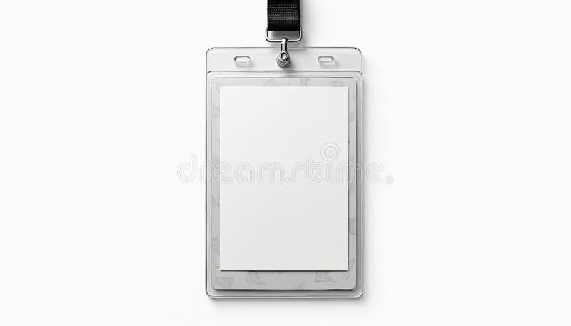 Blank Clear Identification Badge Stock Illustrations – 489 Blank Clear ...