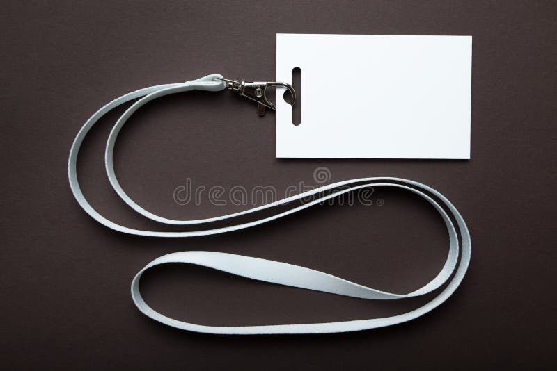 Blank ID Card, Identification White Id Card with Copy Space, Isolated ...