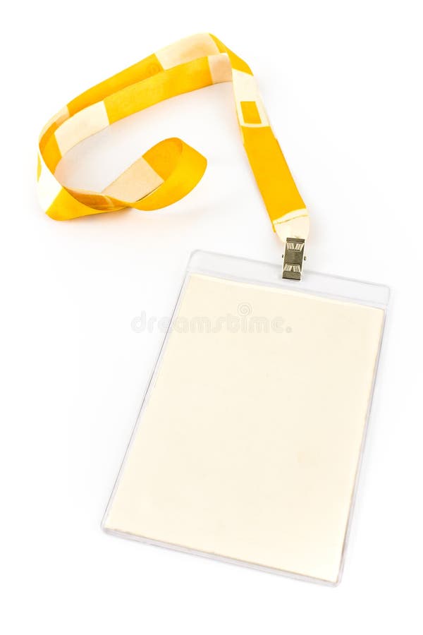 Blank ID card tag stock photo. Image of corporate, badge - 34283984