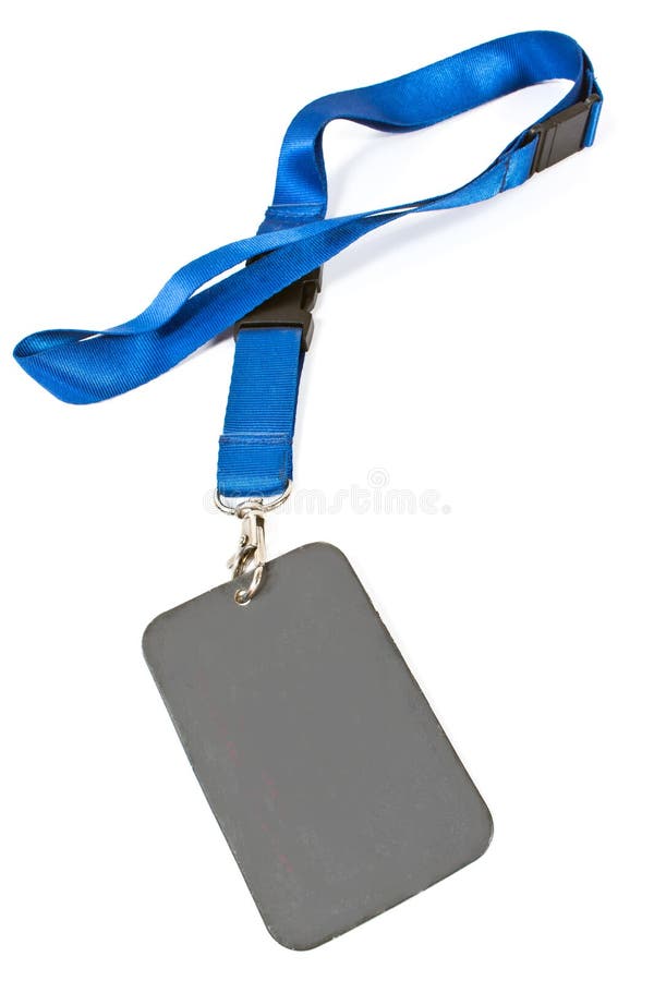 Blank ID card tag stock image. Image of advertising, meeting - 41830711