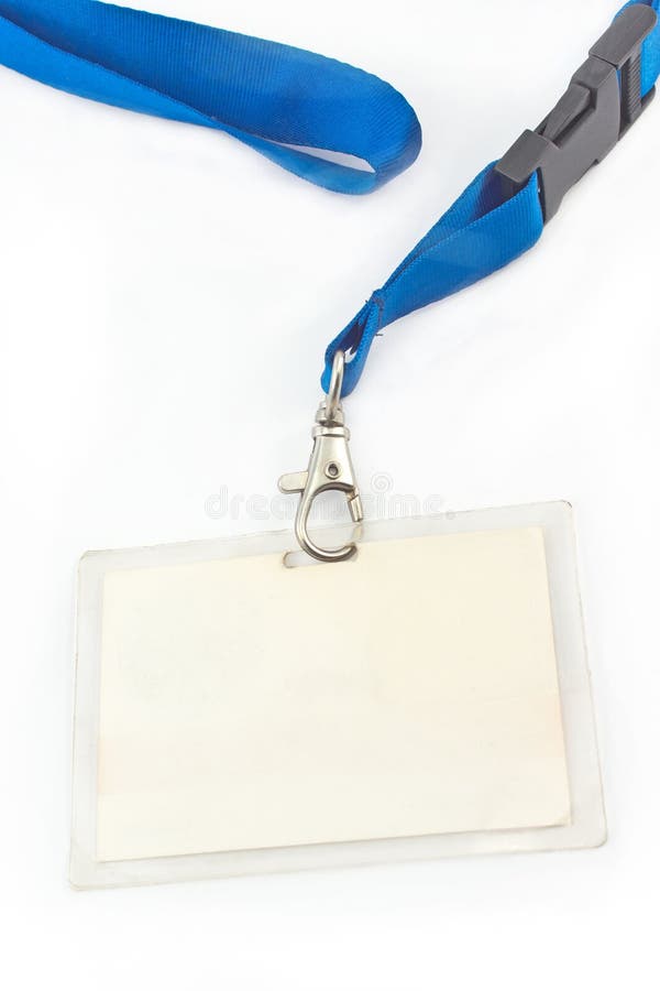 Blank ID card tag stock image. Image of executive, advertising - 44232733