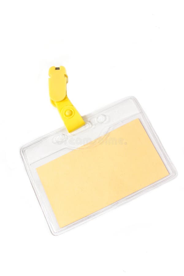 Blank ID card tag stock photo. Image of corporate, badge - 34283984