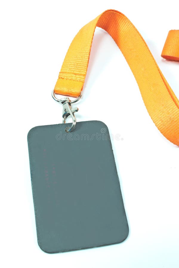 Blank ID card tag stock photo. Image of isolated, business - 52655196