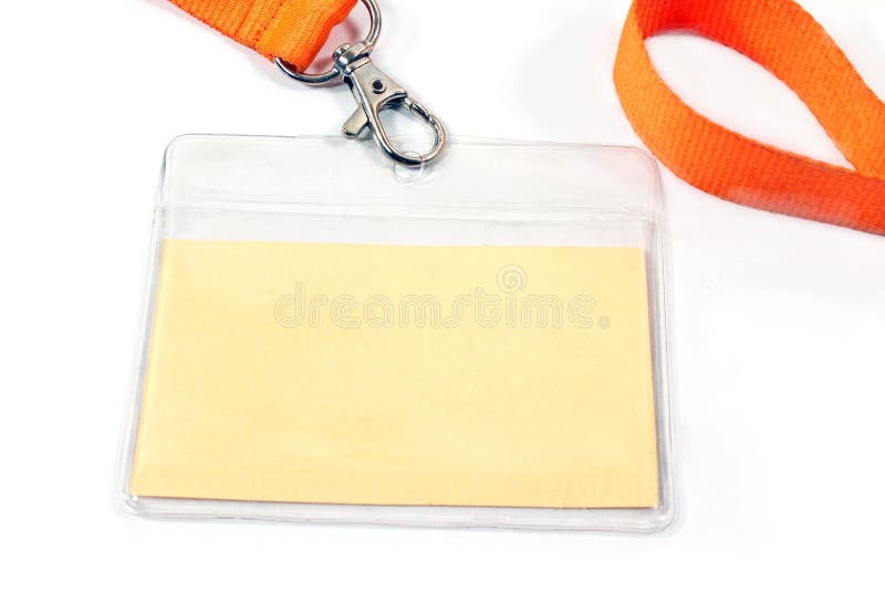 Blank ID card tag stock image. Image of authorization - 43178437