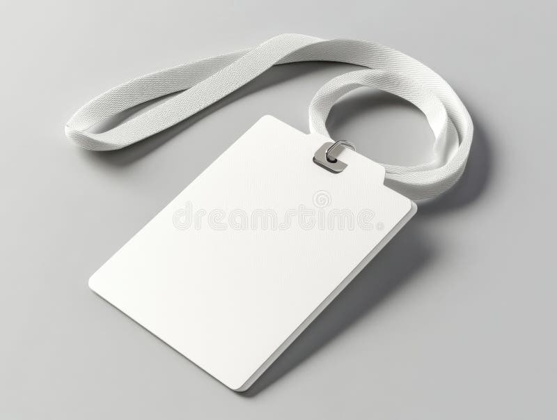 Blank Identification Tag on Lanyard for Personalized Event Credentials ...
