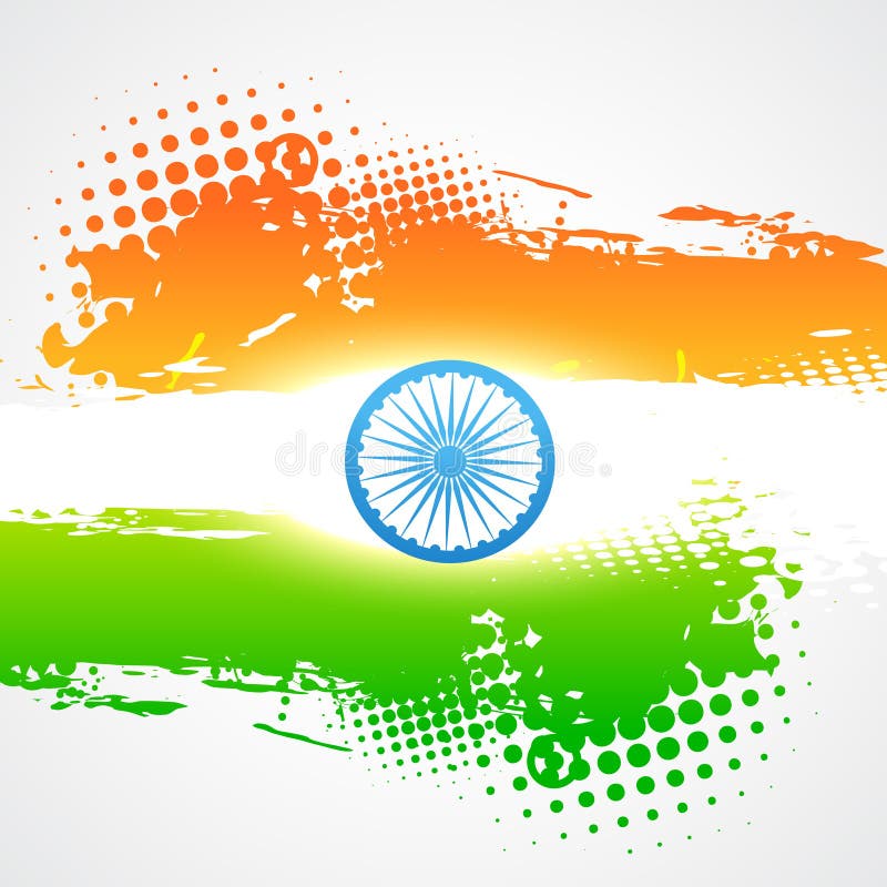 Indisk flaggadesign vektor illustrationer. Illustration of illustration ...