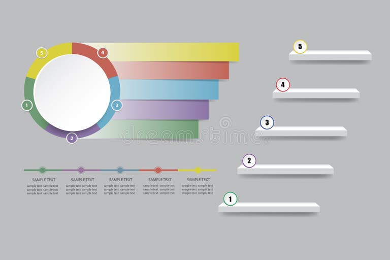 Blank Infographic Five Steps Circle Stock Illustrations – 104 Blank ...