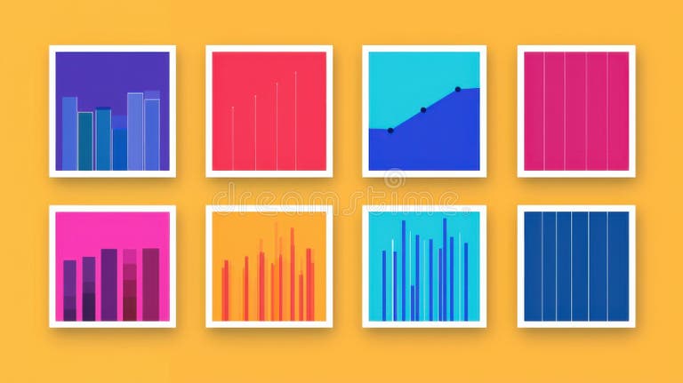 Blank Infographics Concept. Colorful Abstract Infographic Grid with ...