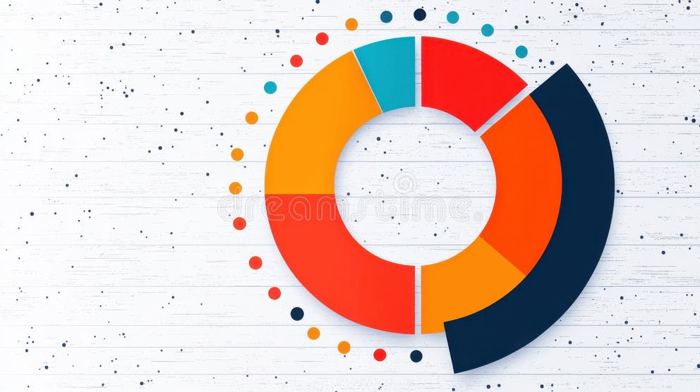 Blank Infographics Concept. Colorful Segmented Infographic Chart with ...