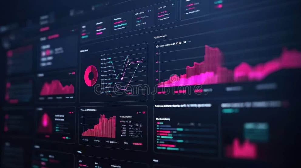 Blank Infographics Concept. Futuristic Data Visualization Dashboard ...