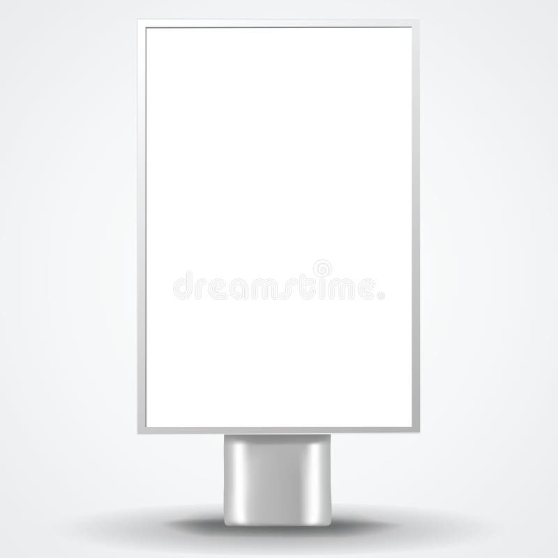 Blank Information Billboard Design Stock Vector - Illustration of ...