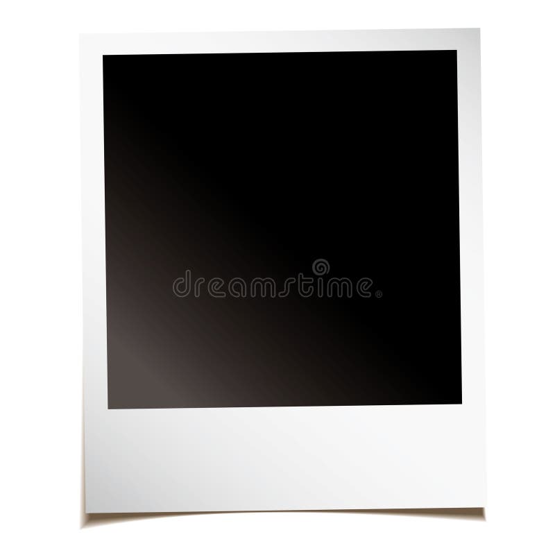 Blank instant photo stock vector. Illustration of displayed - 13211354