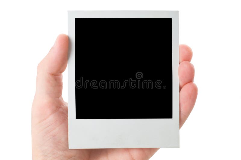 Blank instant photo stock photo. Image of message, frame - 52119232